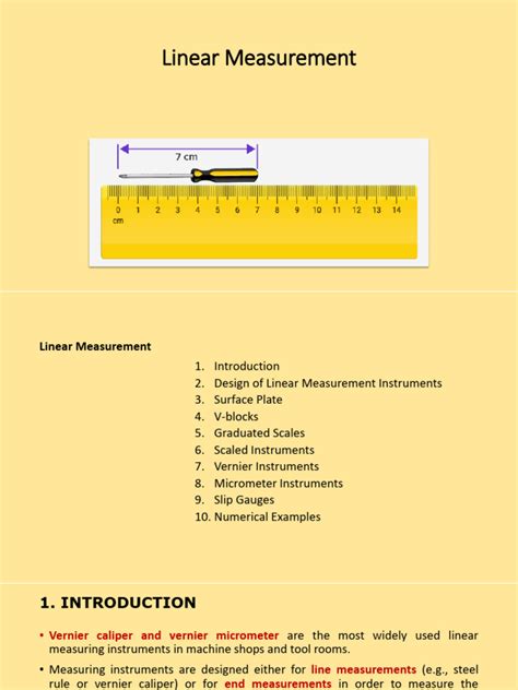 Linear Measurement Pdf