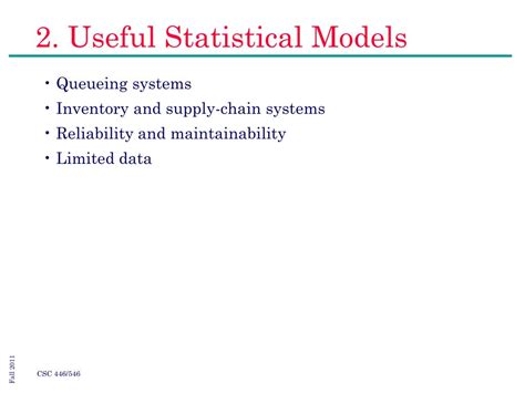 PPT Part Statistical Models In Simulation PowerPoint Presentation ID