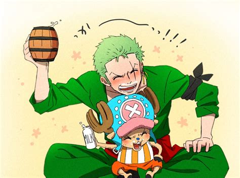 Roronoa Zoro And Tony Tony Chopper One Piece Drawn By Taro Honyarara Danbooru