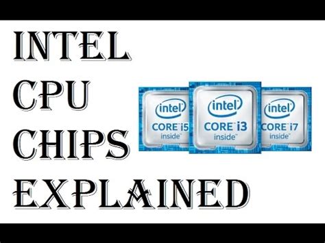 Intel CPUs Explained Difference Between Core I Vs I Vs I Processors I I I YouTube