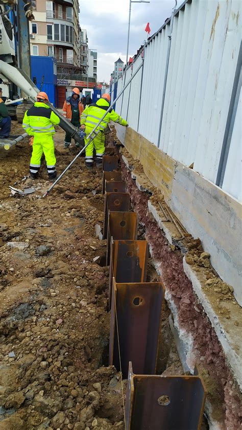 Укрепване на изкоп с пилоти