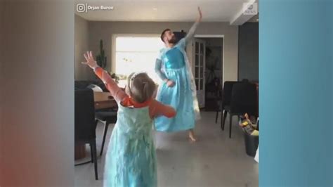 Father And Son Dance To Let It Go From Frozen Good Morning America