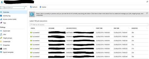 Azure Elastic Jobs Sqlservercentral