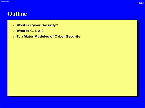 Information Security Lecture Slides Ppt