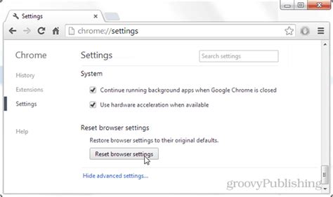 How To Reset Chrome To Default Settings Without Reinstalling