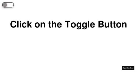 Toggle Switch Codesandbox
