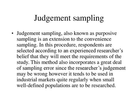 Judgmental Sampling Definition Examples And Advantages Importance Of Sampling Frame Pdf