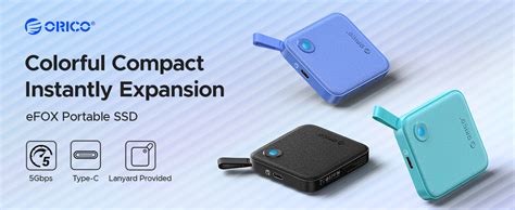 Orico Portable Ssd 256 Gb With 2 In 1 Usb C Cable External Solid State Drives Up