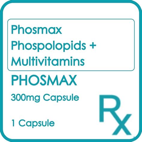 Phosmax Phosmax Phospholipids Multivitamins 300mg Sold Per Piece [prescription Required