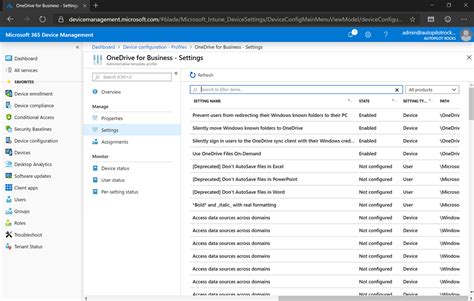 Intune Sign In Logs Select Tenant Administration Audit Logs