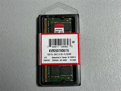 Used New Kingston 16gb Ddr4 2666 Ram Pc4 Laptop Memory 260pin Sodimm Kvr26s19d8 16 Ubb Threads