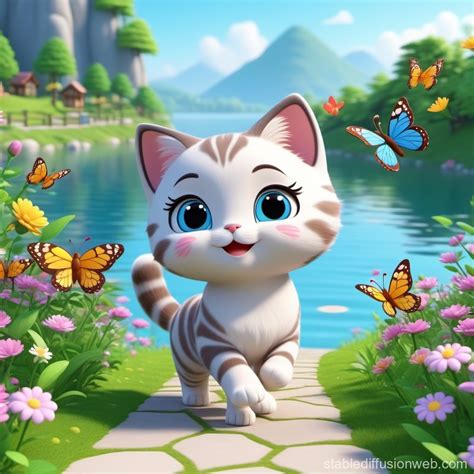 Pipi The Cat S Lake Adventure In UHD Stable Diffusion Online