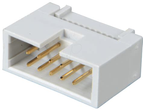 Wsl 10sk Box Connector 10 Pin Idc Connector At Reichelt Elektronik
