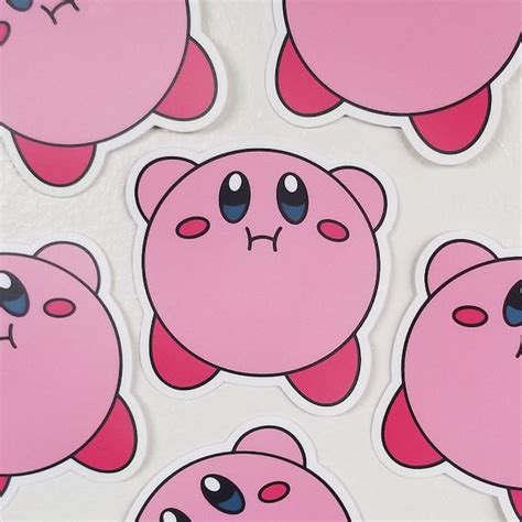 Puffy Kirby Sticker Etsy