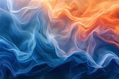 A Close Up Of A Blue And Orange Background Premium Ai Generated Image