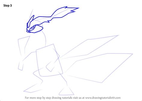 How To Draw White Kyurem From Pokemon Pokemon Step By Step