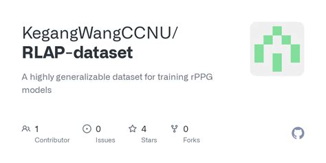 Github Kegangwangccnu Rlap Dataset A Highly Generalizable Dataset For Training Rppg Models
