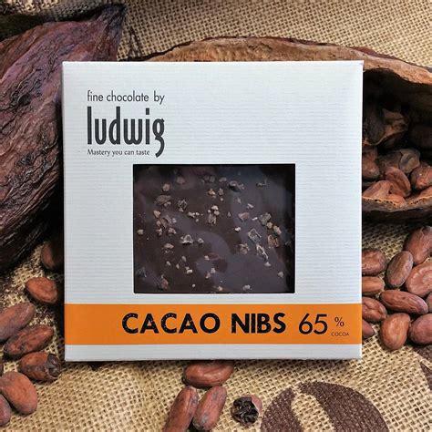 65 Dark With Cacao Nibs Fine Chocolate By Ludwig
