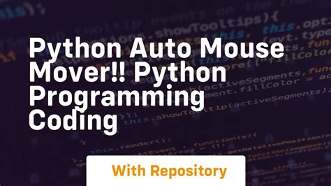 Python Auto Mouse Mover Python Programming Coding Youtube