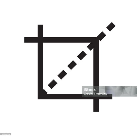 흰색 바탕에 자르기 도구 아이콘입니다 플랫 스타일입니다 웹 사이트 디자인 로고 앱 Ui에 대 한 자르기 도구 아이콘 자르기 기호 가위에 대한 스톡 벡터 아트 및 기타 이미지
