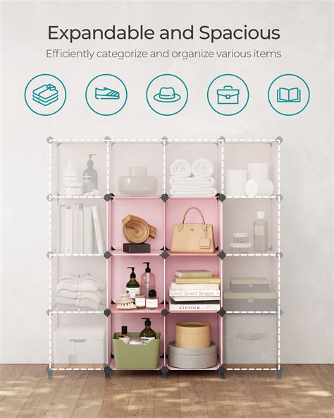 Diy 6 Cube Storage Organizer Cube Bookshelf Pink