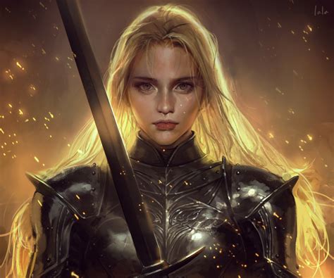 Fantasy Female Warrior Drawings