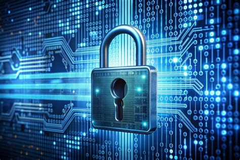 Secure Online Environment Macro Computer Screen With Binary Code And