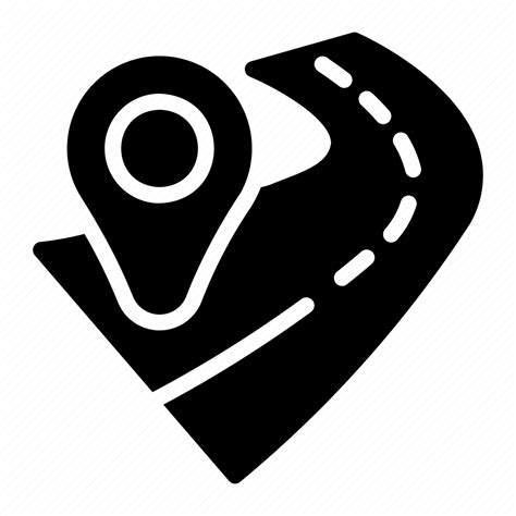 Road Direction Navigation Pointer Maps Location Pin Icon Download On Iconfinder