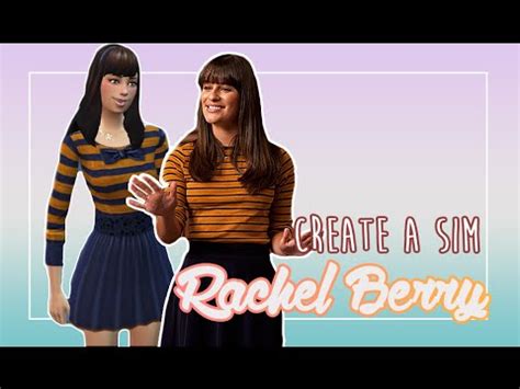 The Sims 4 Create A Sim Rachel Berry Youtube