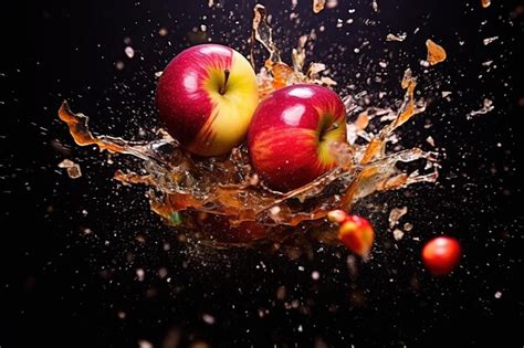 Premium Ai Image Apple Background