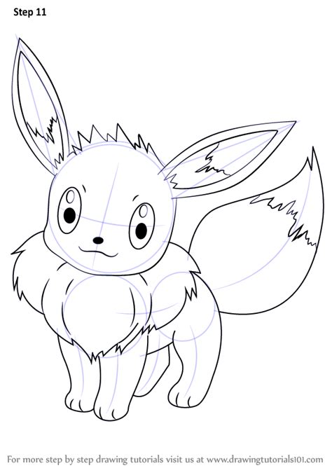 Step By Step How To Draw Eevee From Pokemon