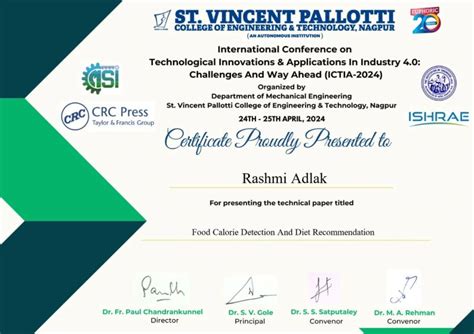 Rashmi Adlak On Linkedin Ictia2024 Engineering Artificialintelligence Machinelearning