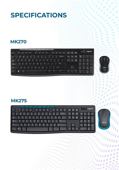Logitech Mk270 Mk 270 Mk275 Mk 275 Wireless Keyboard And Mouse Combo 1 Year Warranty By