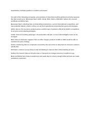 Quantitative Methods Question Solution And Answer Docx Quantitative Methods Question