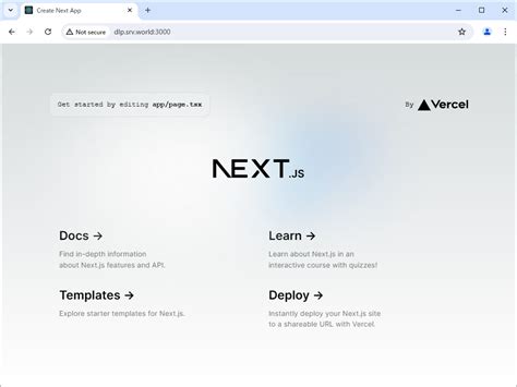 Ubuntu 2404 Install Nextjs Server World