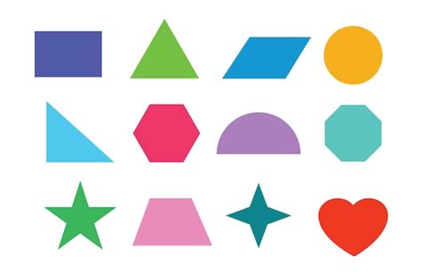 Geometric Educational Mathematic Element Shape Set Premium Vector Geometric Educational Mathematic Element Shape Set Premium Vector