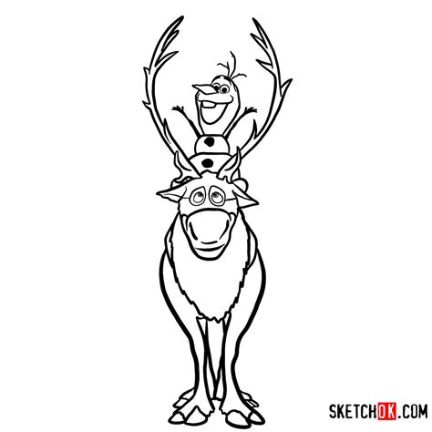 Frozen Olaf Drawing Step By Step