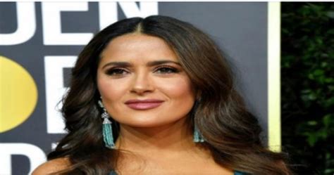 At Least Not Completely Naked The Provocative Outfit Of Salma Hayek Came As A Big