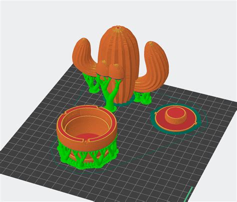 🙈 Hidden Storage Container Plant Cactus・free Stl File For 3d Printing・cults