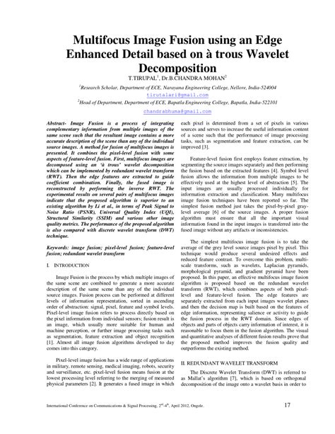 pdf multifocus image fusion using an edge enhanced detail based on à