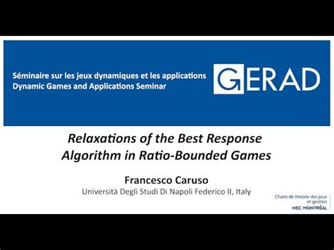 Free Video Relaxations Of The Best Response Algorithm In Ratio Bounded