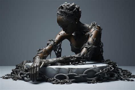 Premium Photo Slavery Forced Use Of Work Against Persons Will A Global Problem Theft Chains