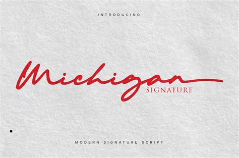 Michigan Signature Script Font FreeDaFonts