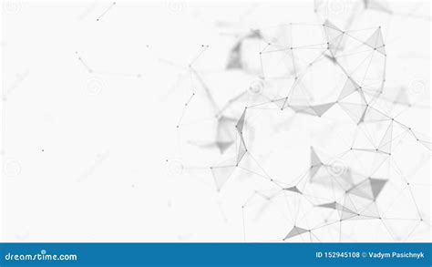 Abstract White Digital Background Big Data Visualization Science Background Big Data Complex