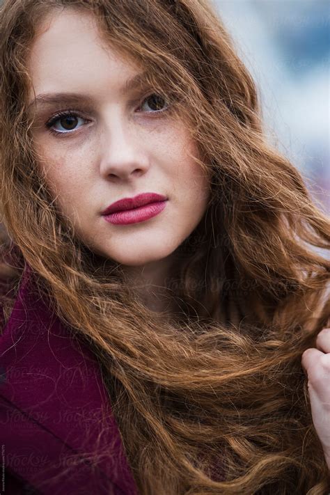 Portrait Of A Girl With Freckles By Stocksy Contributor Jovana Rikalo Stocksy