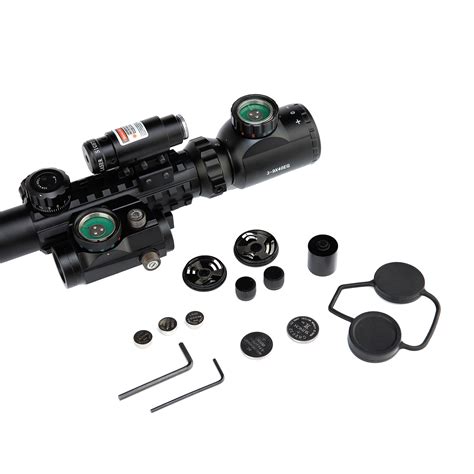Tactical Rifle Scope Dual Illuminated Rifle Scope With Red Dot C3
