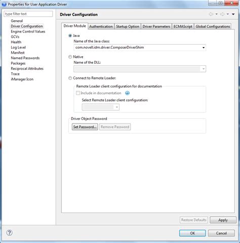 Importing A Library A Driver Set Or A Driver From The Identity Vault Netiq Designer For