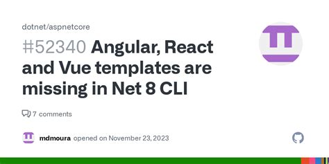 Angular React And Vue Templates Are Missing In Net 8 Cli · Issue