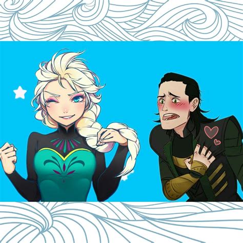Pin By Bliznet On Elsa And Loki Cartoon Crossovers Frozen Disney