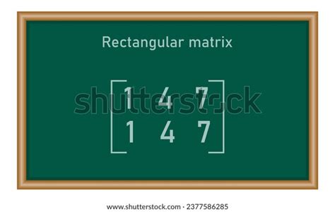 Rectangular Matrix Types Matrices Mathematics Vector เวกเตอร์สต็อก ปลอดค่าลิขสิทธิ์